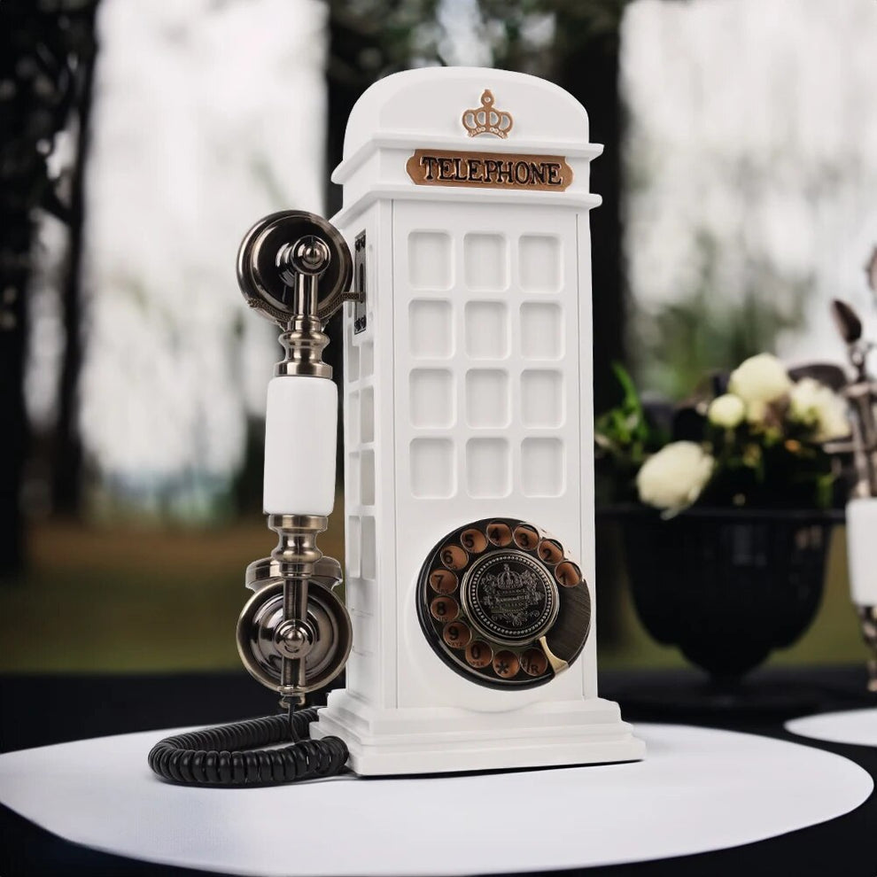 White Luxury Telephone Box Phone – Voice Keepsakes